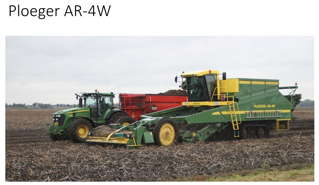 Line-up machines voor de oogstdemonstraties. - AgroTechniek Holland
